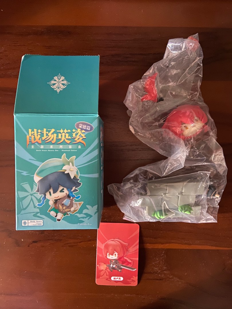 Genshin Impact Blind box Diluc, Hobbies & Toys, Toys & Games on Carousell