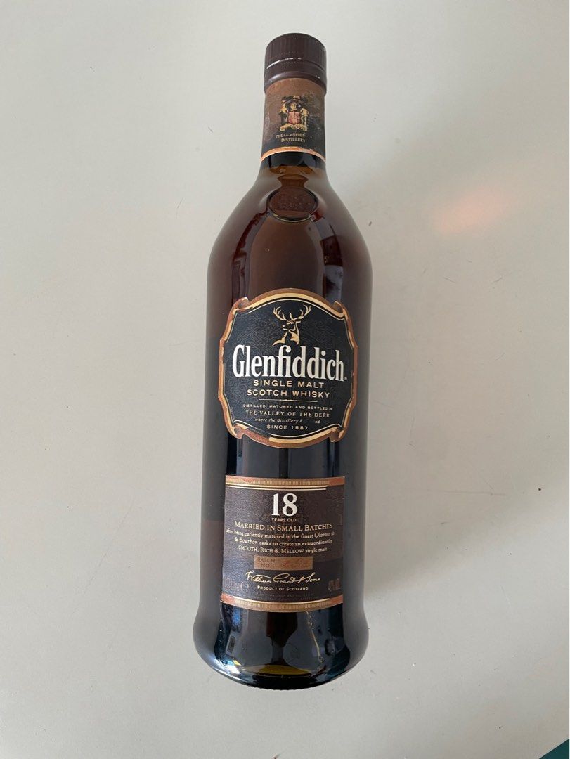 Glenfiddich 18 years old Single Malt Scotch Whisky, Food & Drinks ...