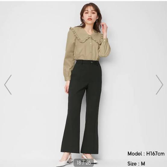 GU Flare Slacks, Women's Fashion, Bottoms, Other Bottoms on Carousell