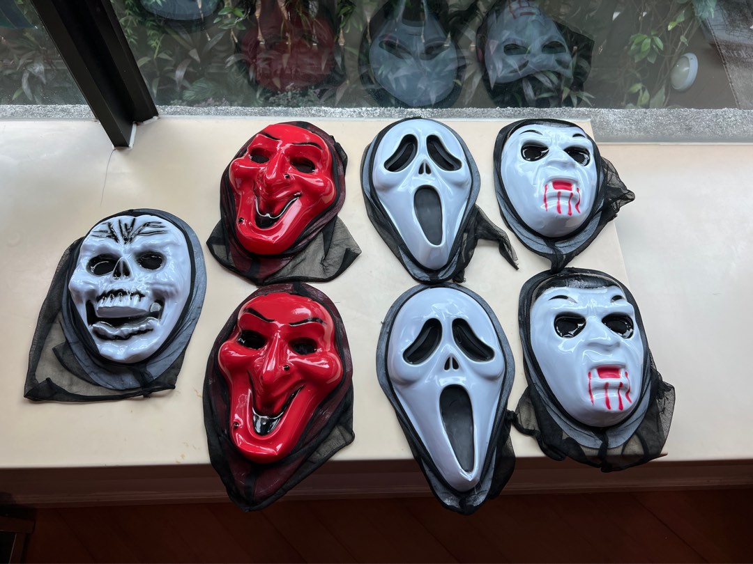 Halloween Masks Scary Mask Horror Full Head Halloween Decorations ...