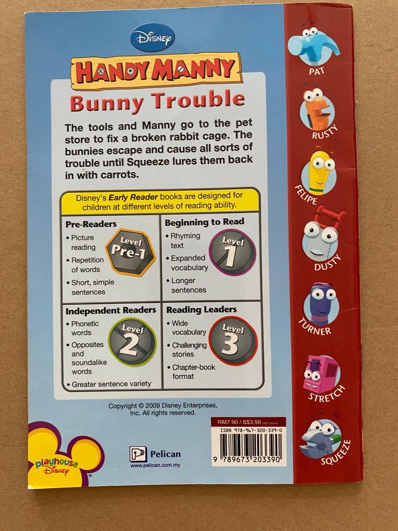 HANDY MANNY Bunny Trouble, Hobbies & Toys, Books & Magazines, Children ...