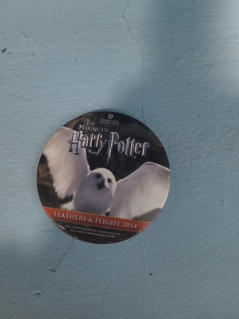 Harry Potter Feathers and Flight can badge, Hobbies & Toys, Stationery ...