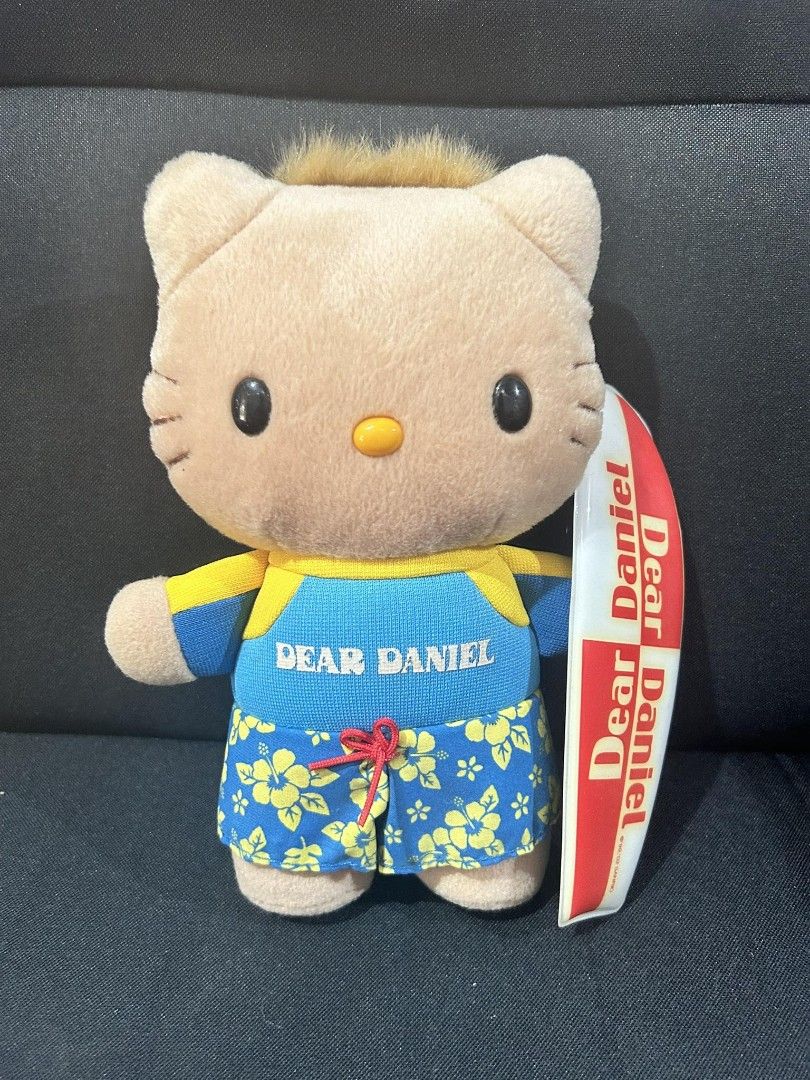 Hello Kitty Tan DD Plush with Surfboard, Hobbies & Toys, Toys & Games ...