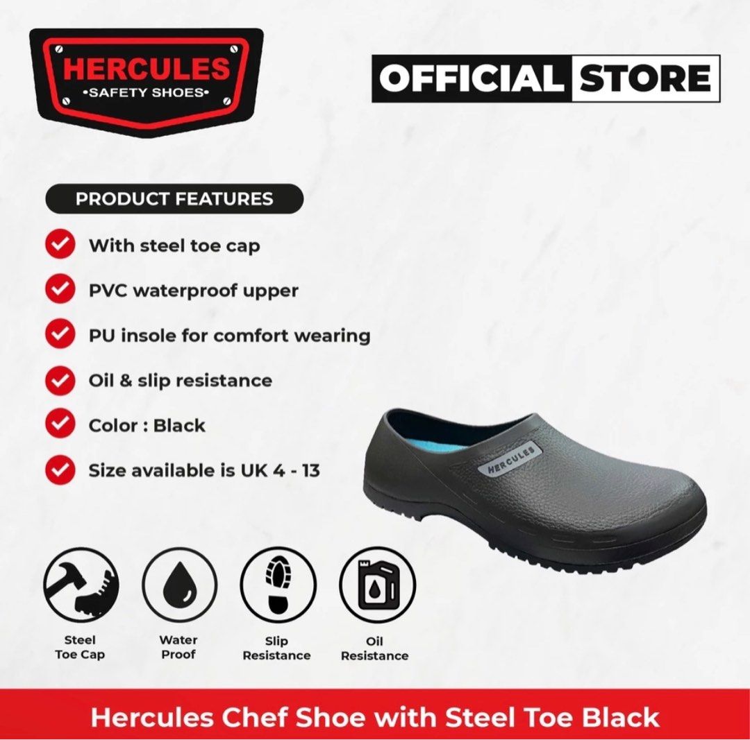 HERCULES SAFETY SHOES, Men's Fashion, Footwear, Boots on Carousell