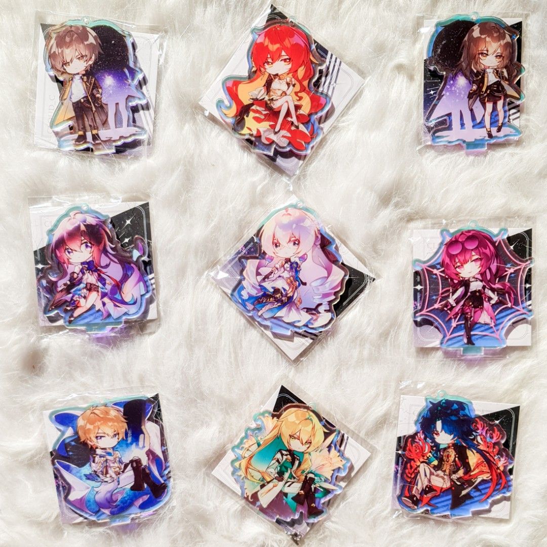 [CLEAR BEFORR 20TH OCT] Honkai Star Rail Standee keychains, Hobbies ...
