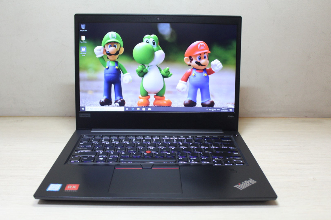 i7 amd rx550 Lenovo Thinkpad e480 Ram 8gb ssd 240gb Backlit key office ...