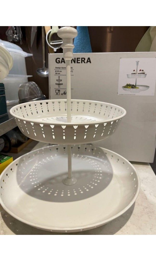 ikea serving tray white