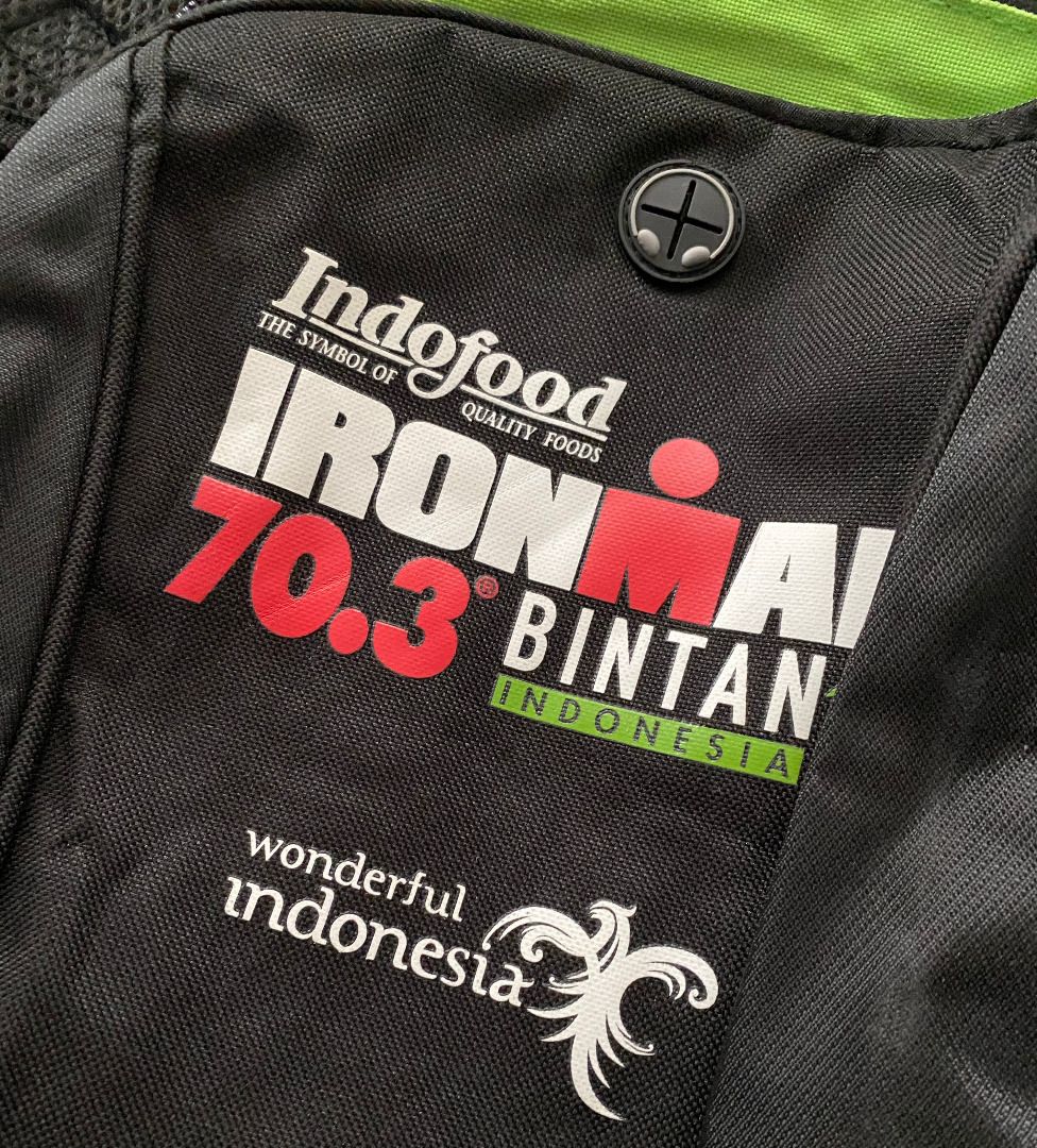 Ironman 70.3 Bintan Indonesia Dark Green Camping Triathlon Backpack Bag, Men's Fashion, Bags ...