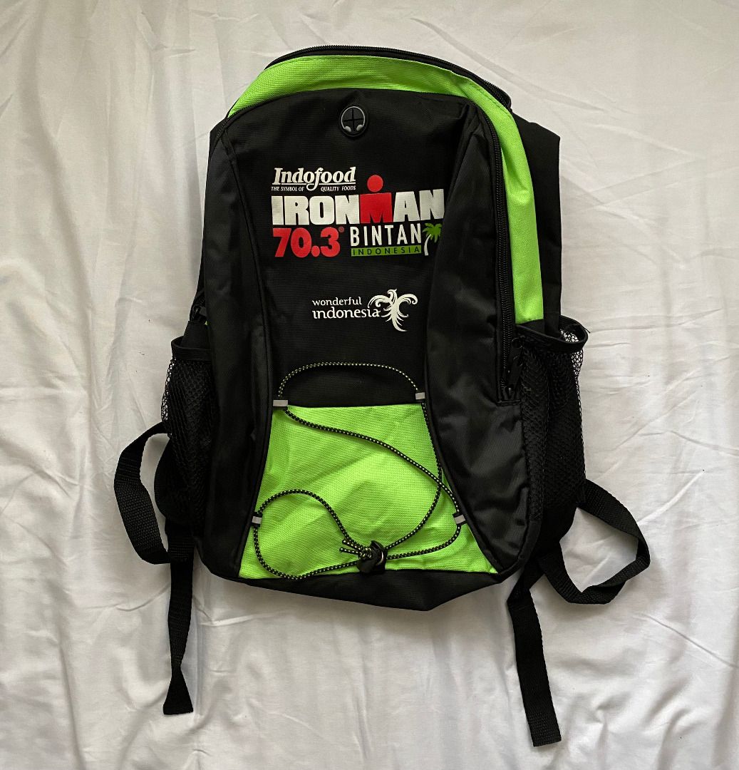 Ironman 70.3 Bintan Indonesia Dark Green Camping Triathlon Backpack Bag ...