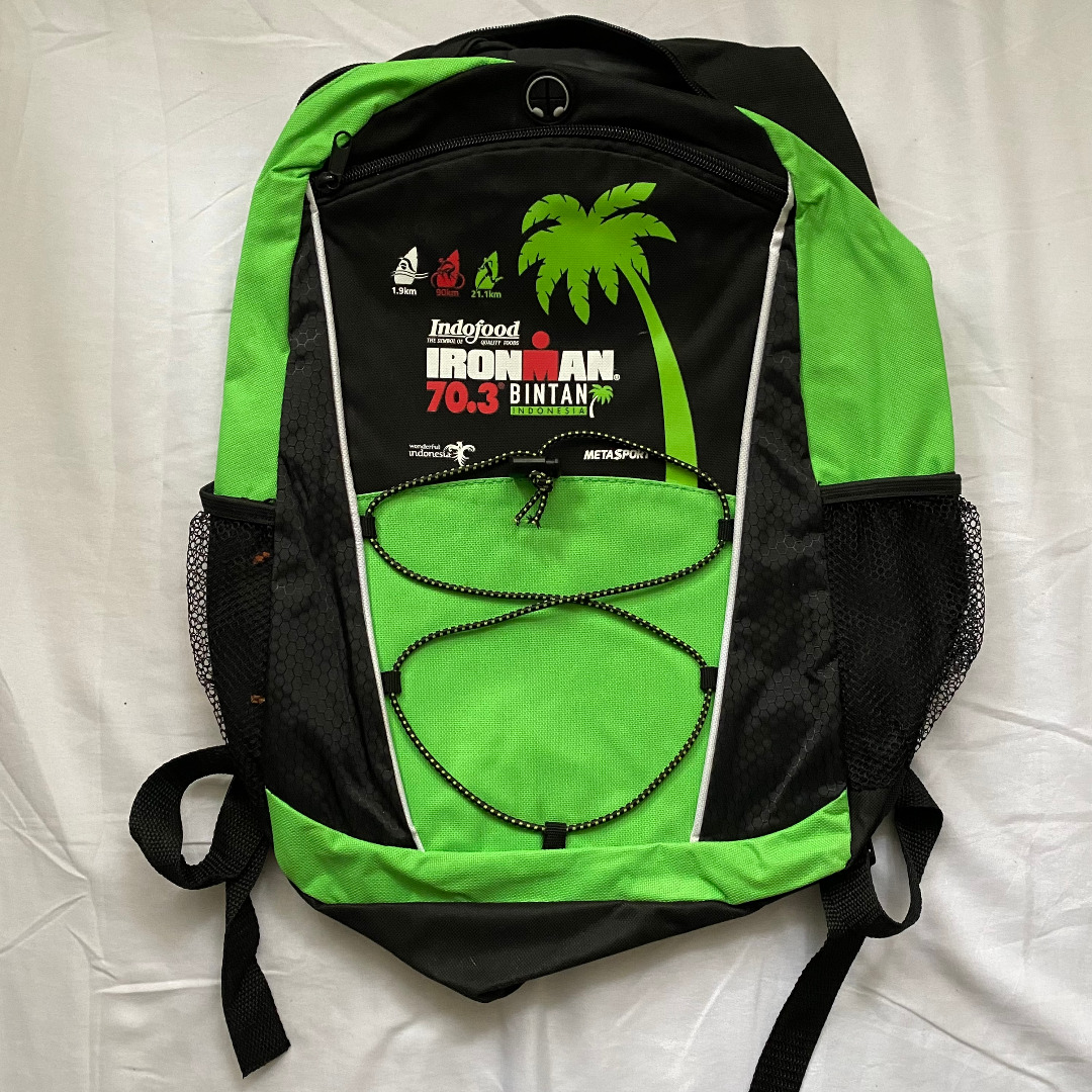 Ironman 70.3 Bintan Indonesia Light Green Camping Triathlon Backpack ...