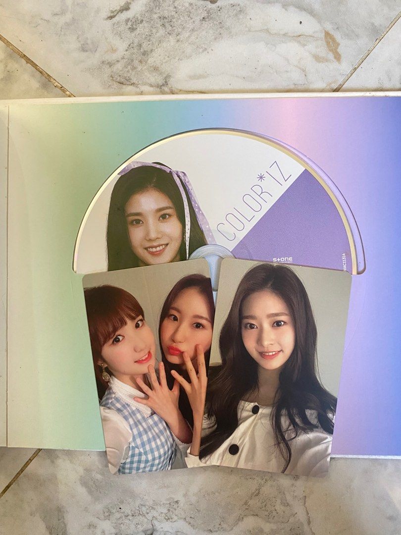 IZONE COLOR IZ 1ST MINI ALBUM Unsealed with Minju, Hitomi+Chaeyeon ...