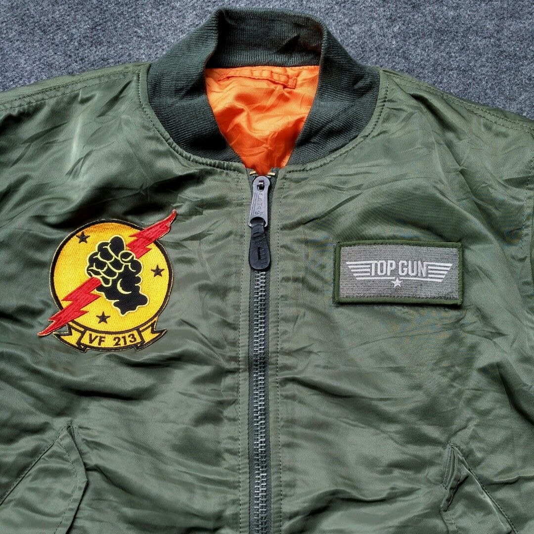 Jaket Bomber Alpha Industries Top Gun, Fesyen Pria, Pakaian , Baju ...