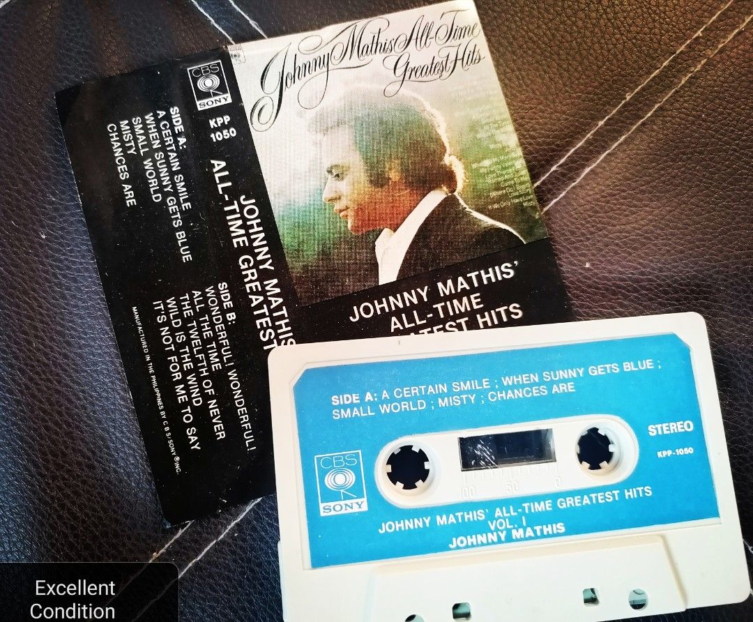 Johnny Mathis All Time Greatest Hits Cassette Tape Original Cassette ...