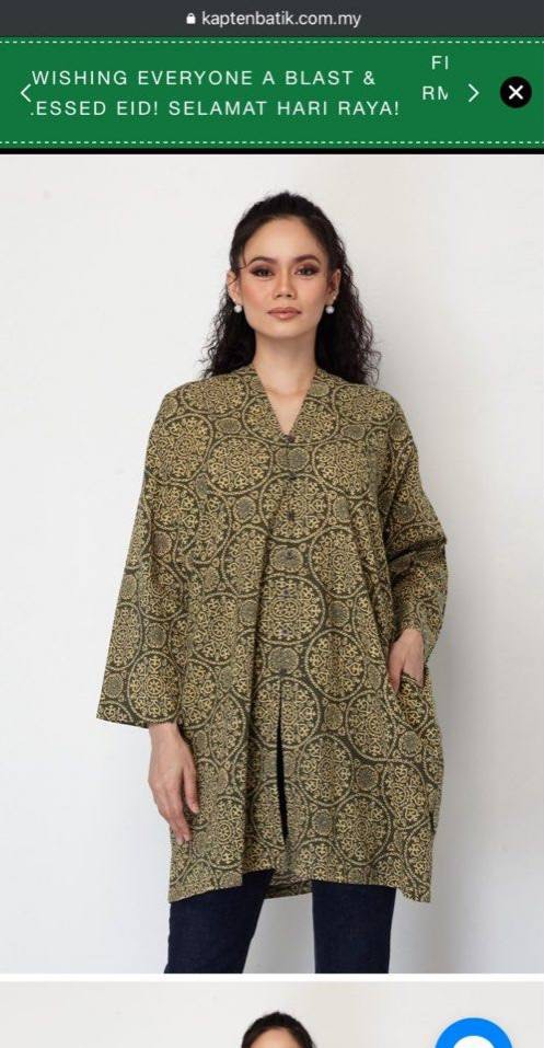 Kapten Batik Maharani Kebaya, Women's Fashion, Tops, Blouses on Carousell