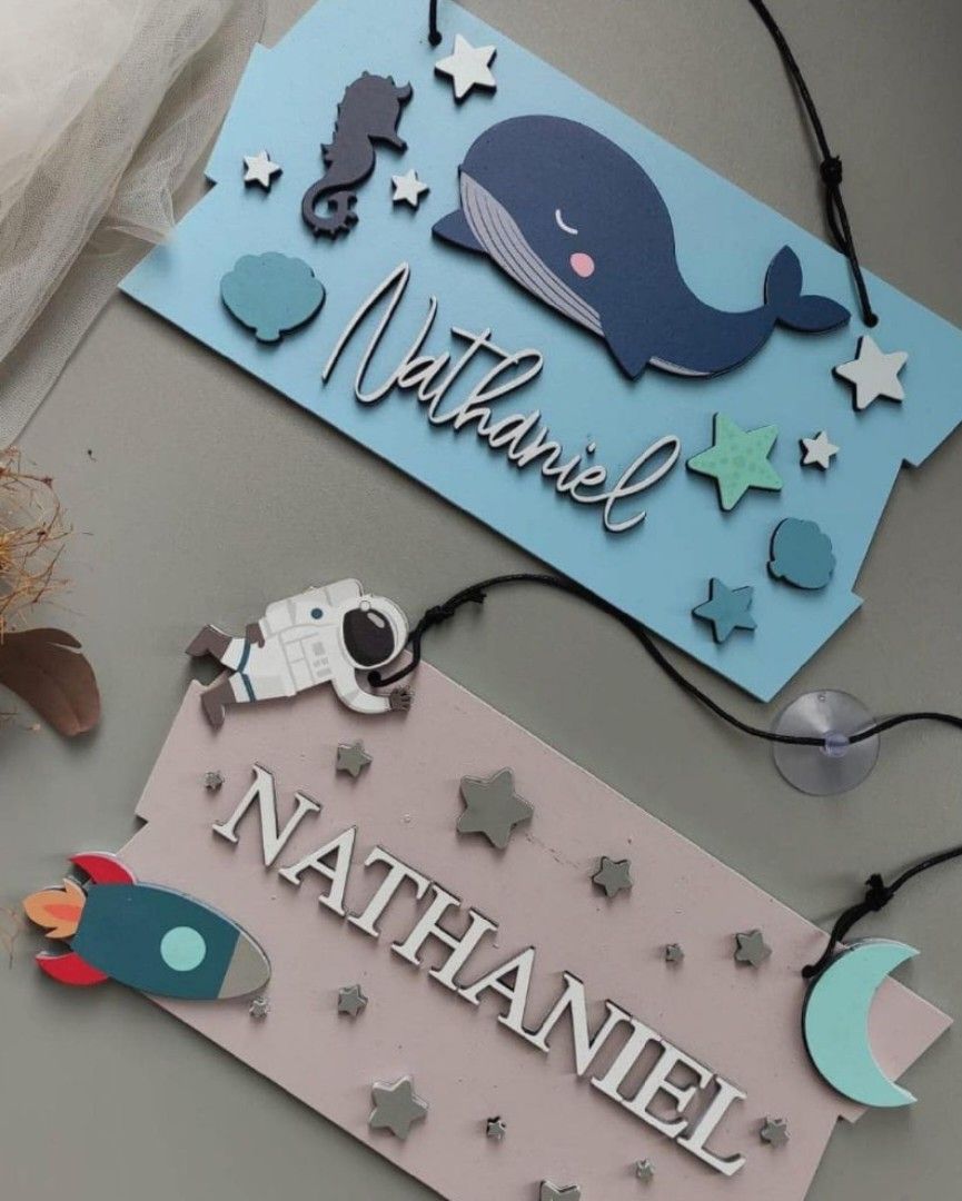 Kids door signage custom deco nursery kids, Babies & Kids, Baby Nursery ...