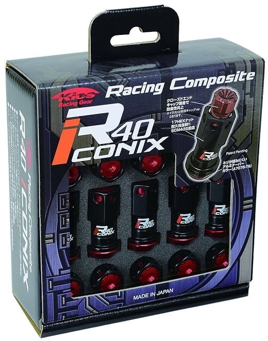 KYO-EI Racing Composite R40 iCONIX Wheel Lock Nuts! Anti Theft Nut ...