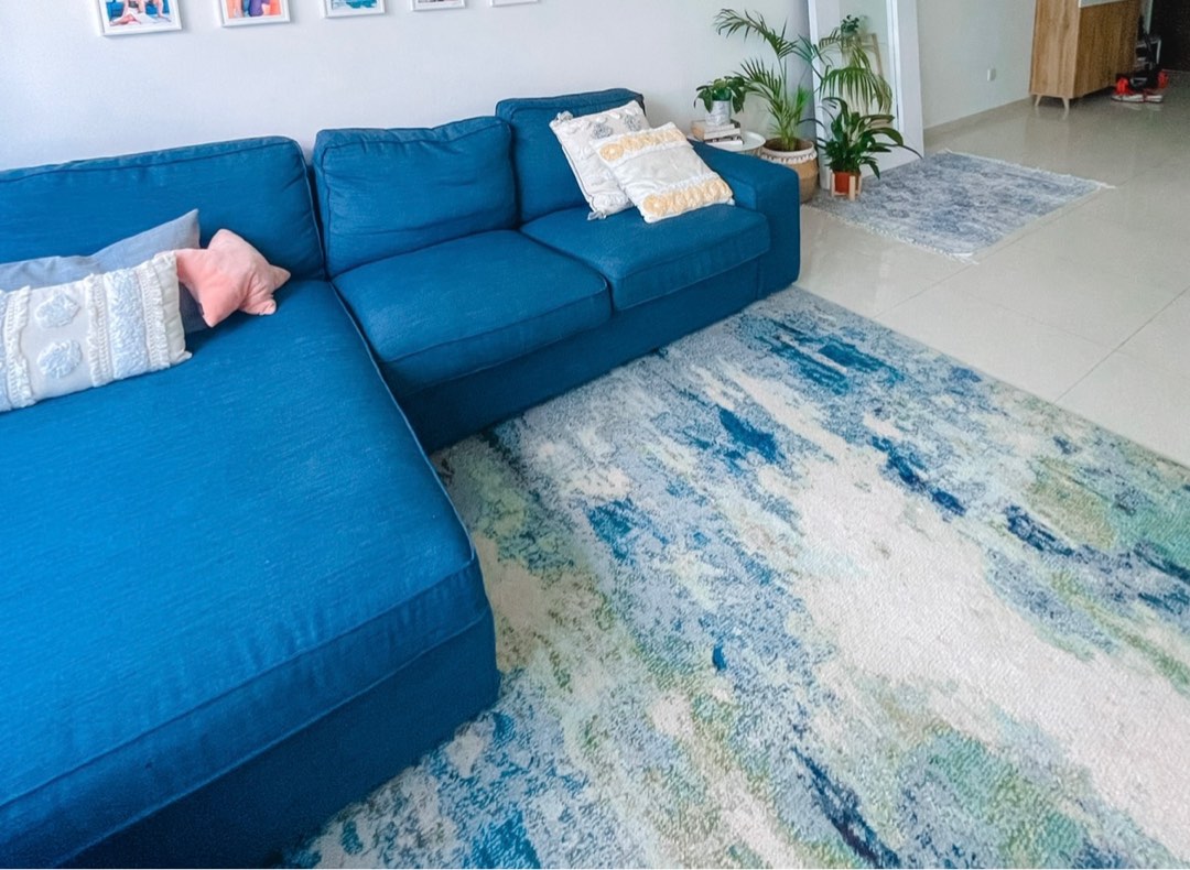 L Shape Sofa Kivic, Furniture & Home Living, Furniture, Sofas on Carousell