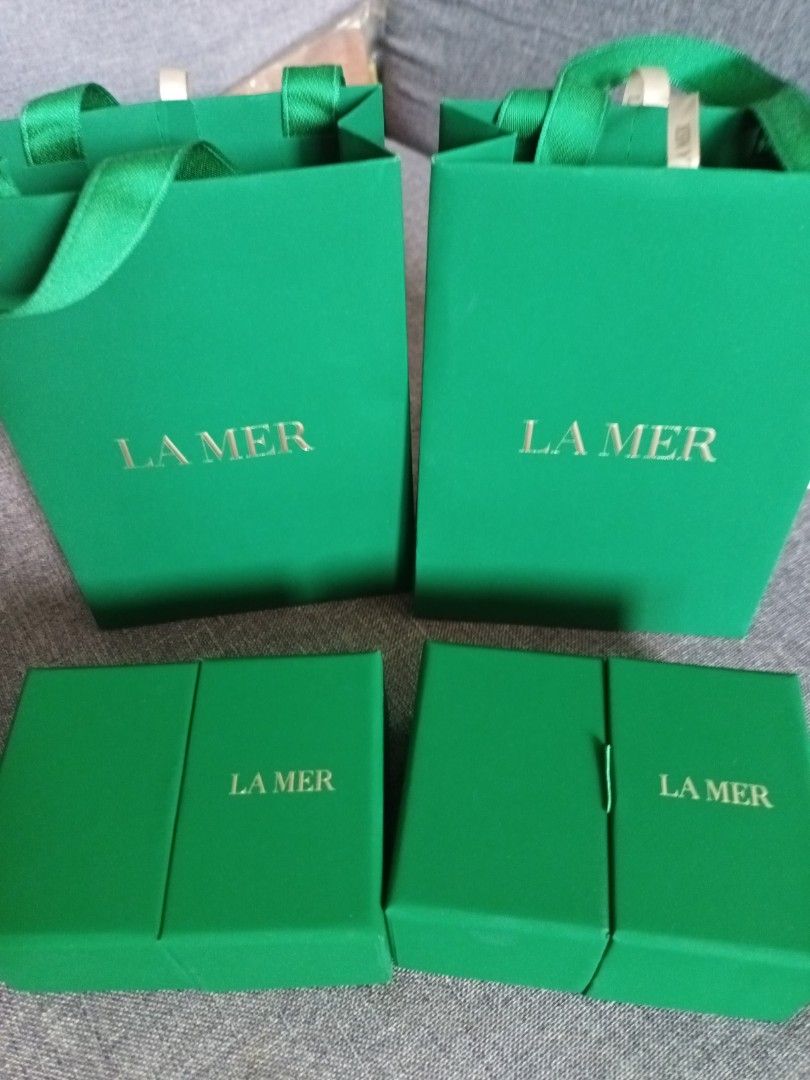 La mer paper bag and gift box set / la mer paper bag/ la mer gift box ...