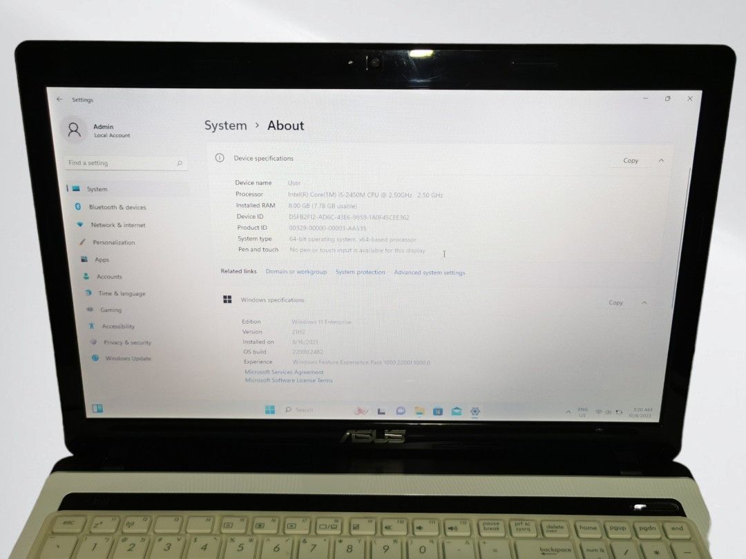 Laptop Asus A53S Desknote PC Powehouse Windows 11 Office 2019 Good ...