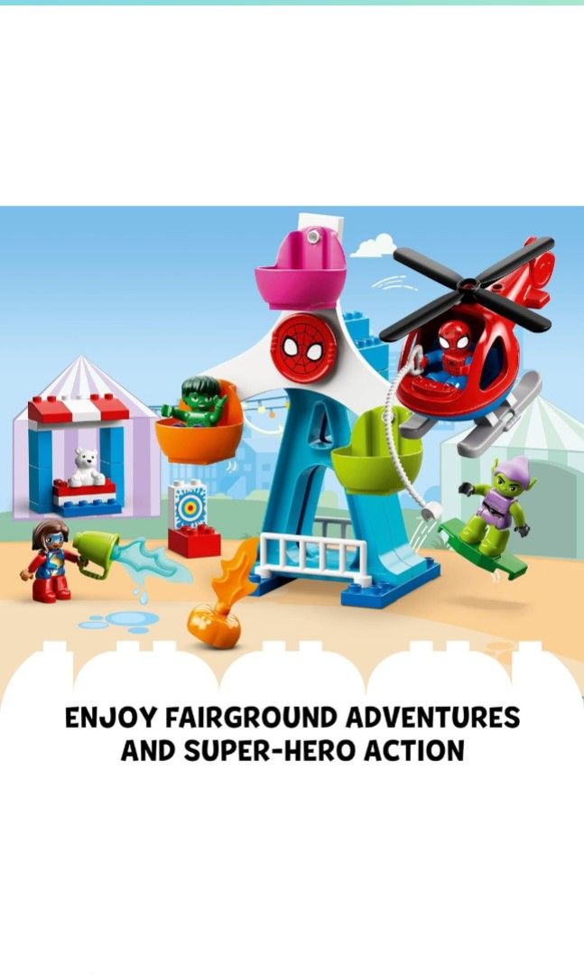 LEGO Duplo 10963 Marvel Spider-Man & Friends: Funfair Adventure (41 ...