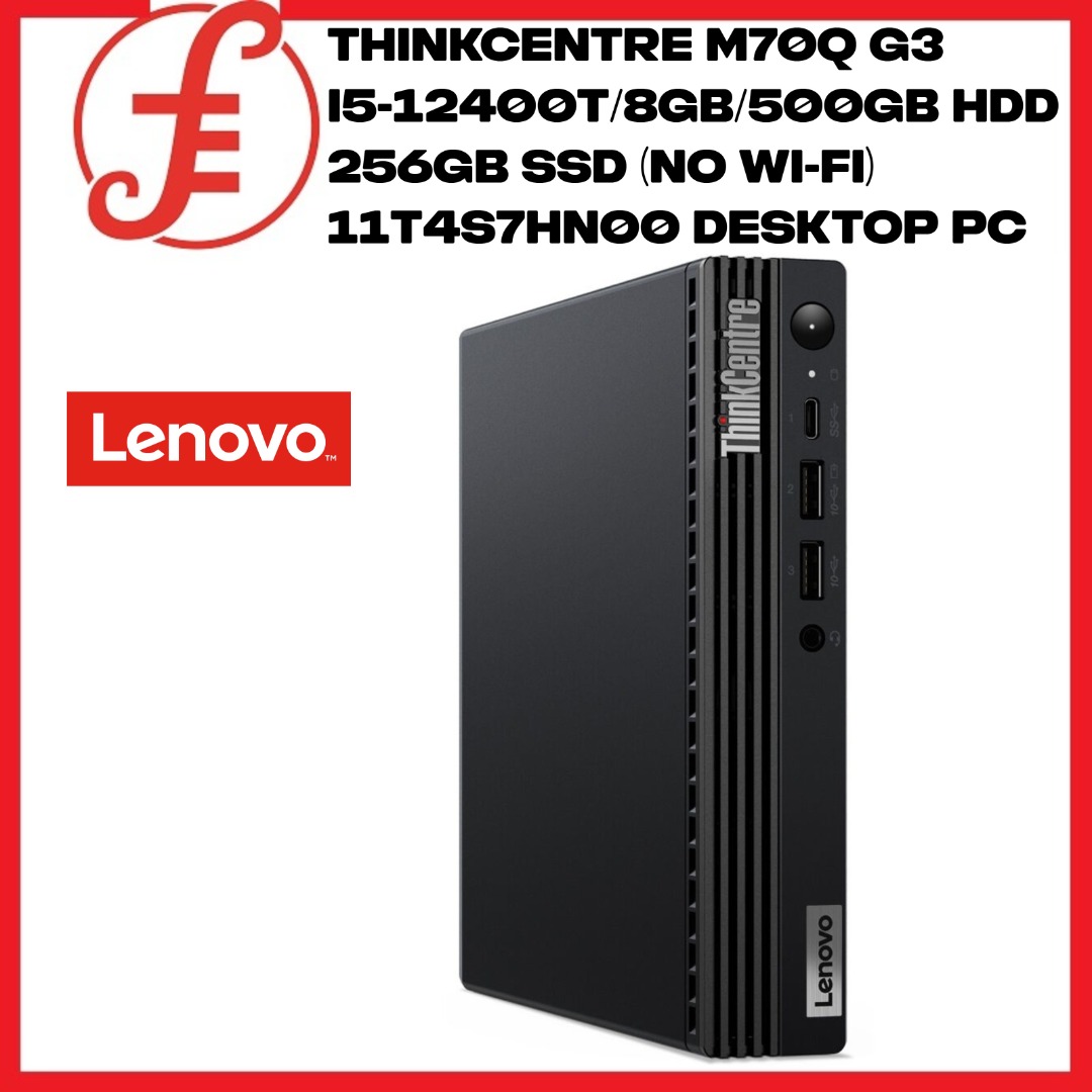 Lenovo ThinkCentre M70q G3 i5-12400T/8GB/500GB/256GB (No Wi-Fi ...