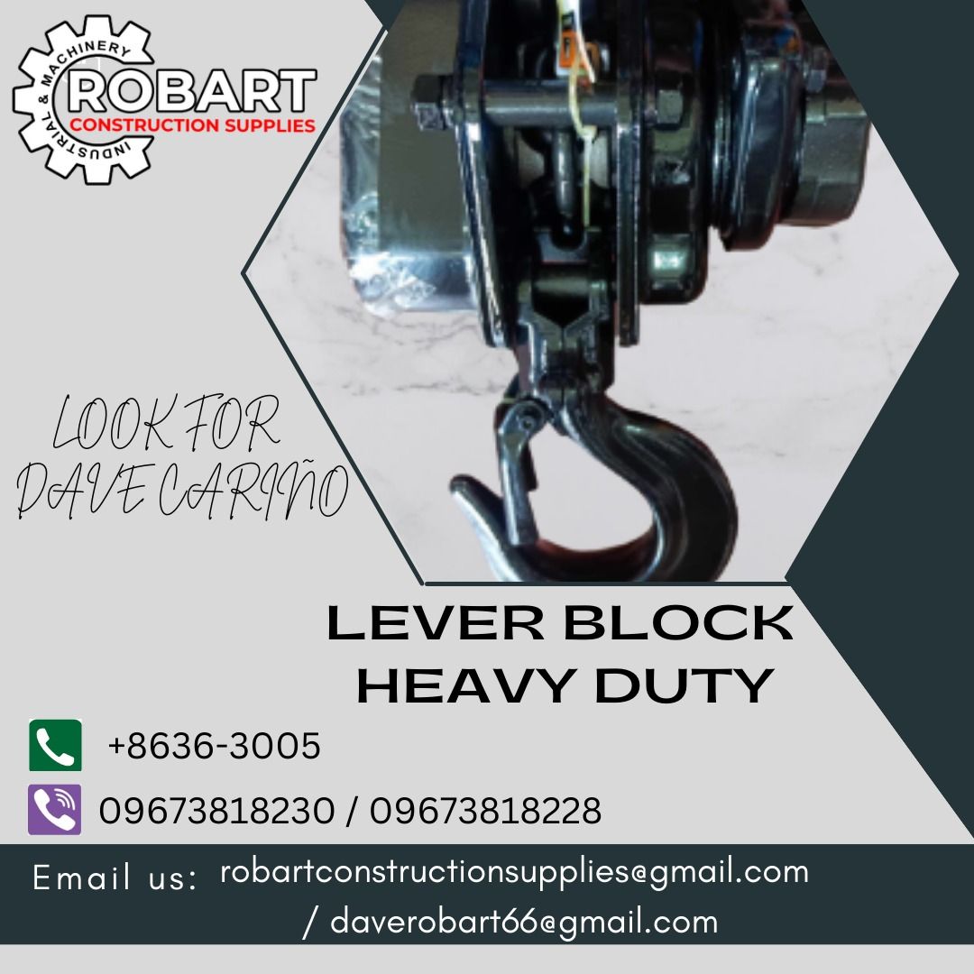 LEVER BLOCK HEAVY DUTY, Commercial & Industrial, Construction Tools ...