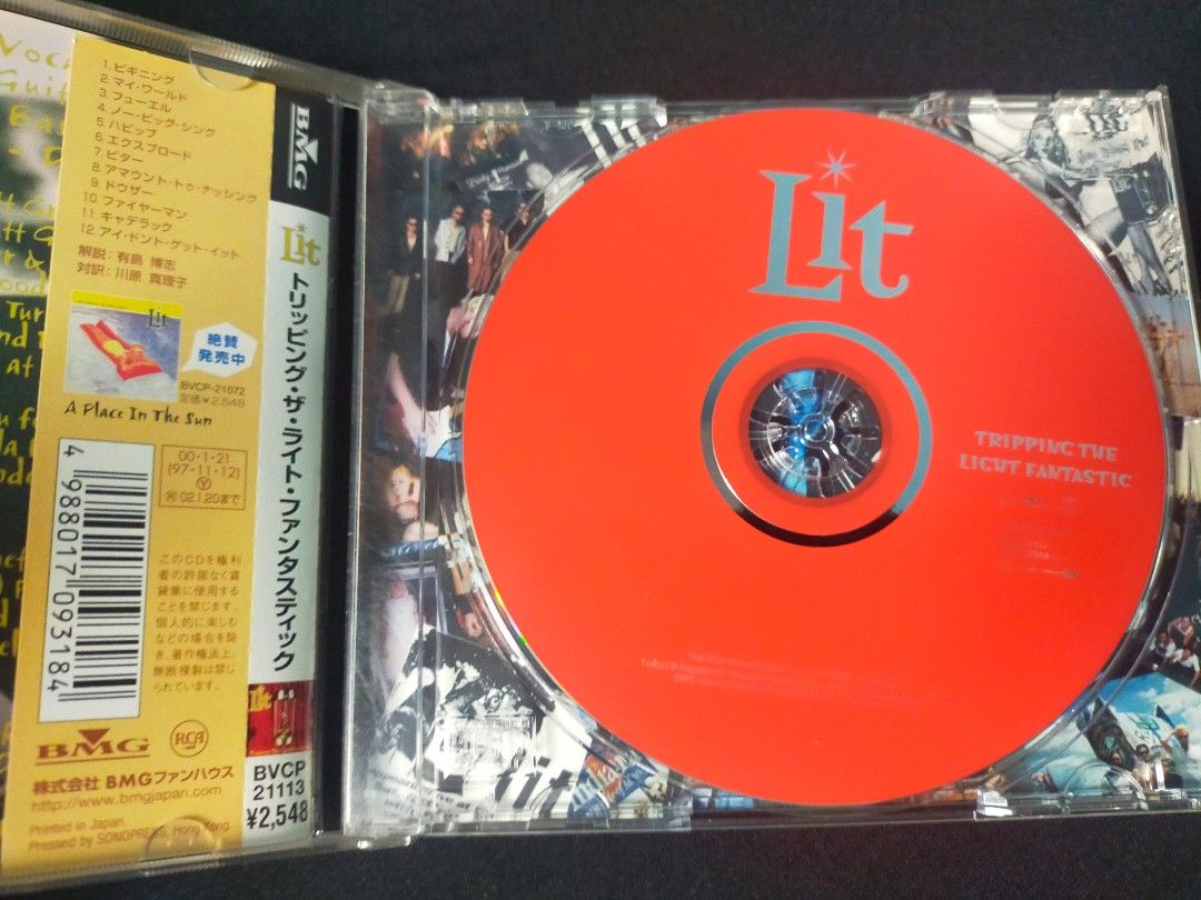 Lit - Tripping the light fantastics, Hobbies & Toys, Music & Media, CDs & DVDs on Carousell