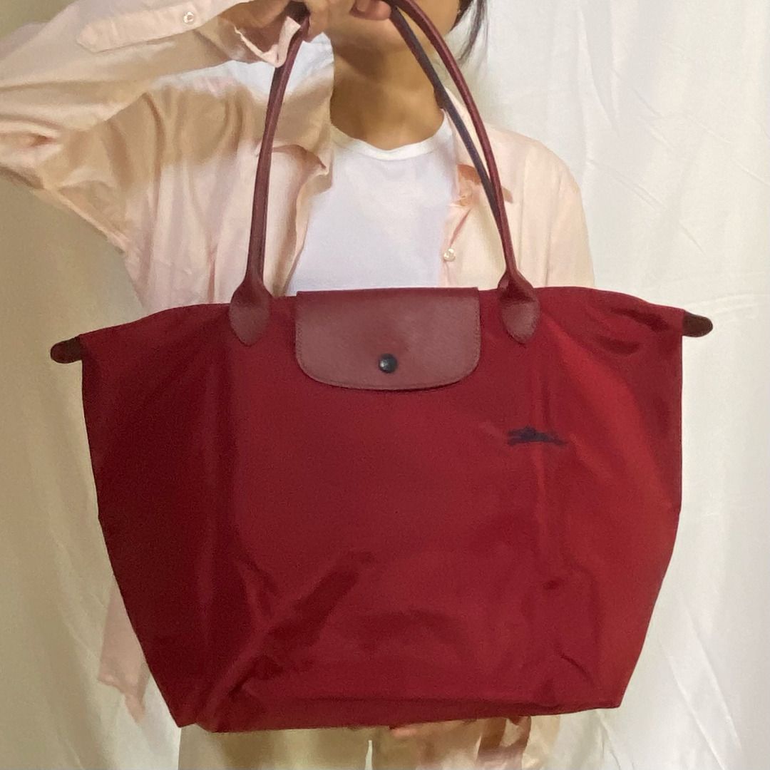 Longchamp Le Pliage “Shopping” Modele Depose Red Large Foldable ...