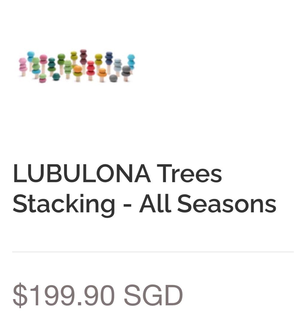 LUBULONA - All Seasons Stacking Trees, Hobbies & Toys, Toys & Games on ...