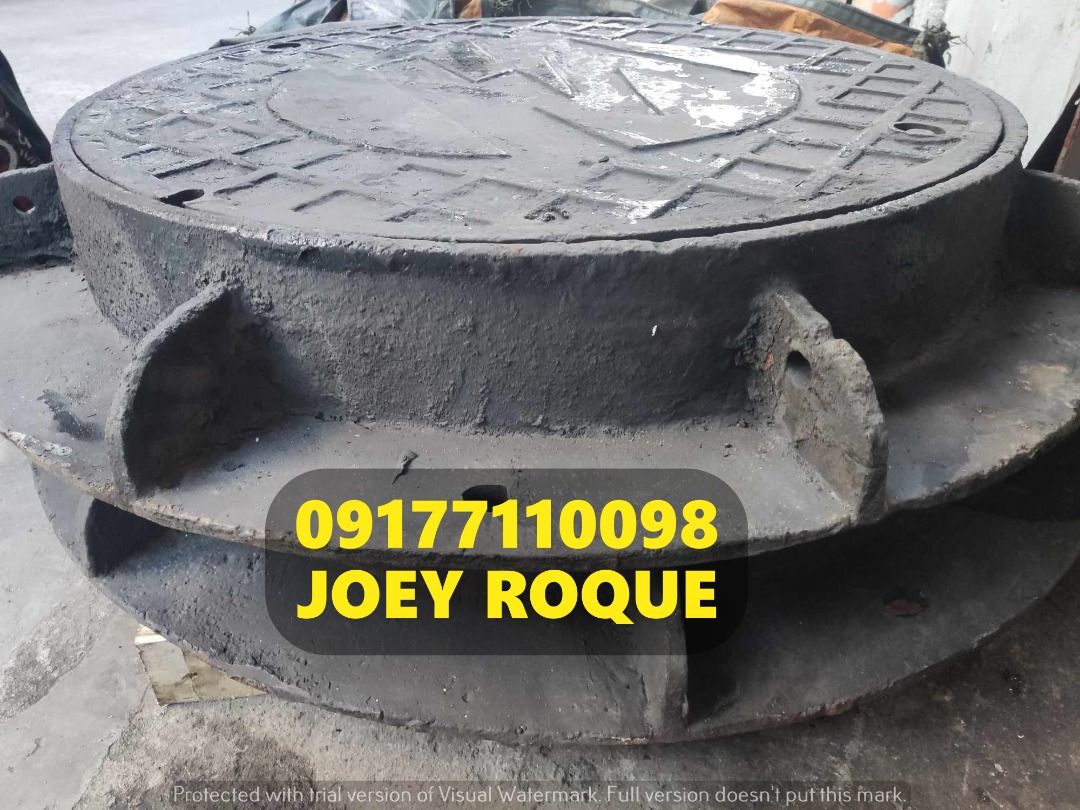 manhole cover w/ meralco logo, Commercial & Industrial, Construction ...