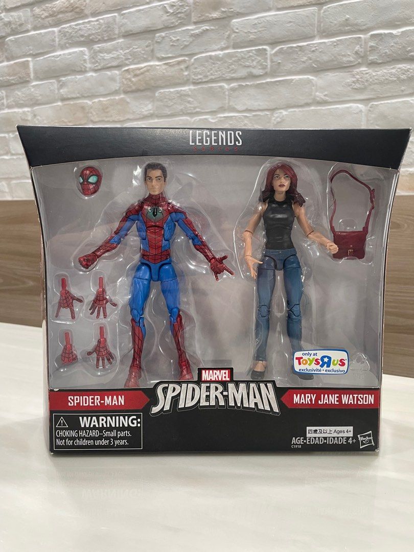Marvel Legends Exclusive Toys R Us Spider-man Twin Pack with Mark Jane ...
