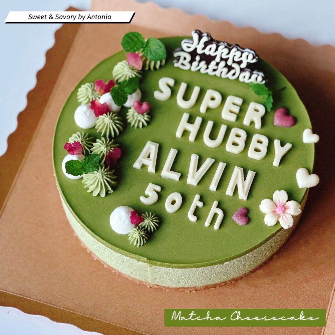 Matcha Cheesecake / Birthday Cake / Green tea / Premium Japan Uji ...