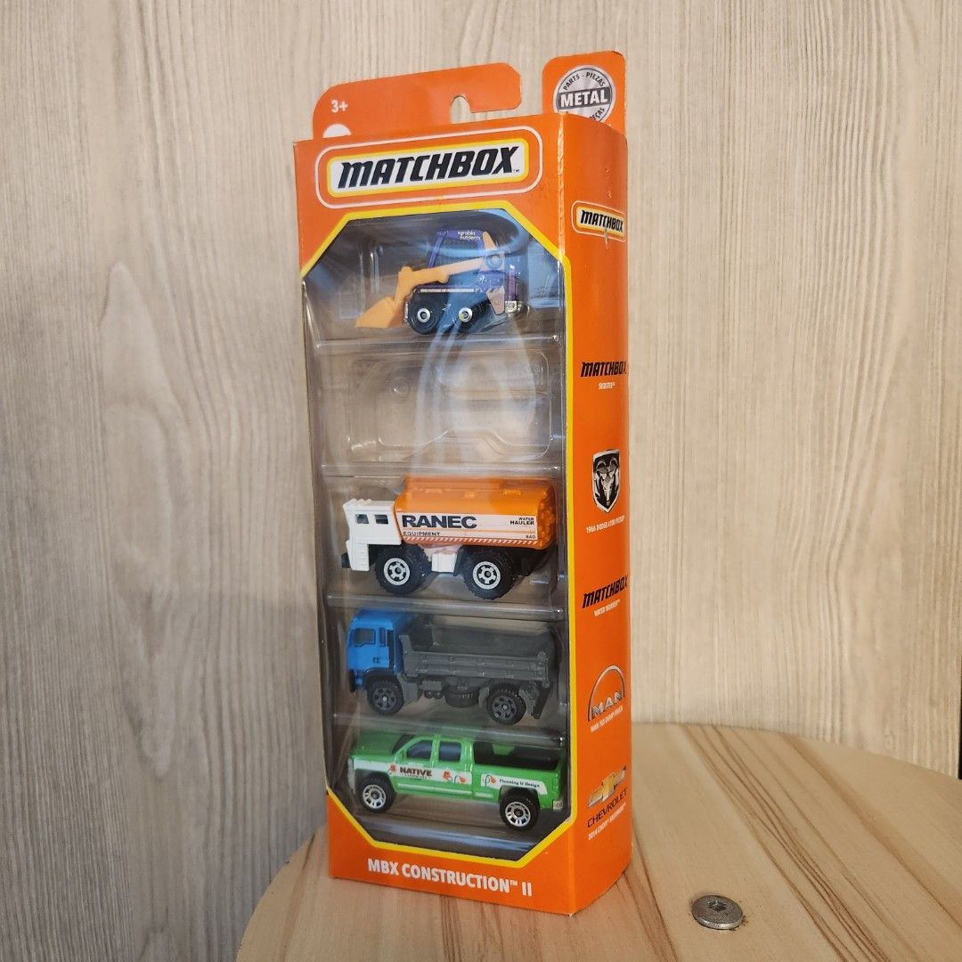 Matchbox MBX Construction II 5-pack (minus 1 car) die cast, Hobbies ...