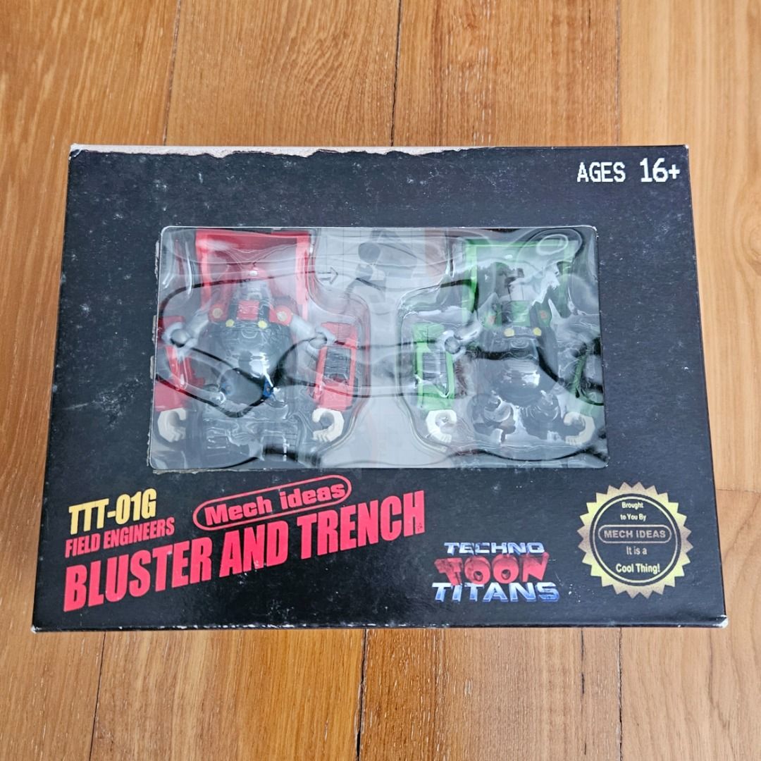 Mech Ideas TTT-01G Bluster (Huffer) and Trench (Pipes) TFcon Exclusive ...