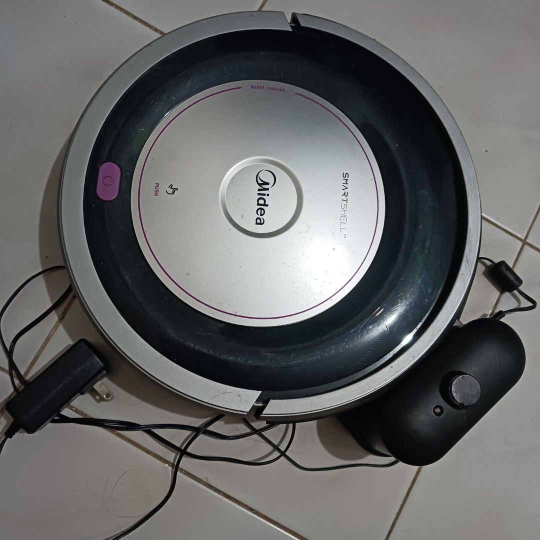 Midea Smartshell Robot Vacuum Cleaner MRO2-Gray, Furniture & Home Living, Cleaning & Homecare ...