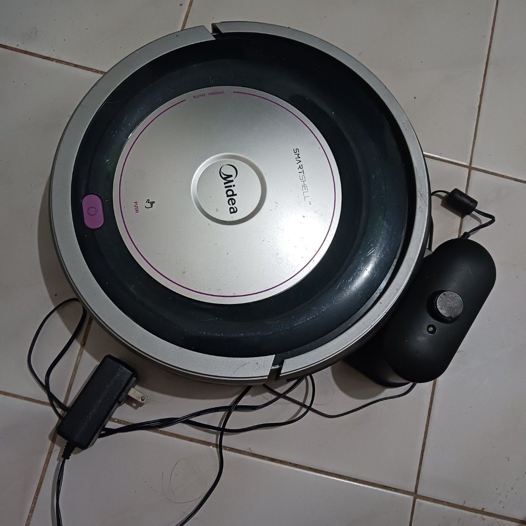 Midea Smartshell Robot Vacuum Cleaner MRO2-Gray, Furniture & Home Living, Cleaning & Homecare ...