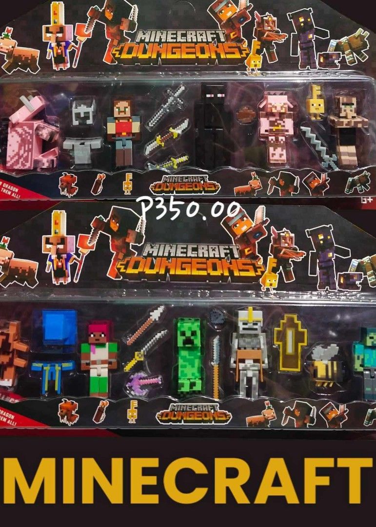 Minecraft Dungeon Action Figure Set Toys, Hobbies & Toys, Toys & Games ...