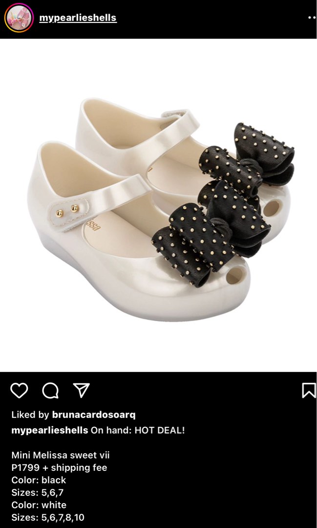 Mini Melissa US7 | EUC, Babies & Kids, Babies & Kids Fashion on Carousell