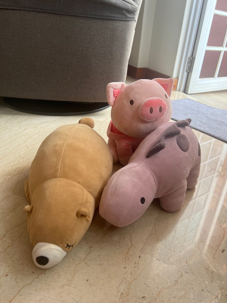 Miniso Soft Toys (Pig, Bear, Dinosaur), Hobbies & Toys, Toys & Games on ...