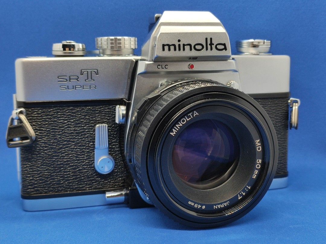 Minolta SRT Super SLR Film Camera with MD Rokkor 50mm f1.7 Lens ...