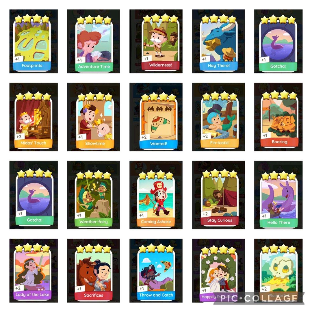 Monopoly Go 4 Star sticker, Video Gaming, Gaming Accessories, In-Game ...