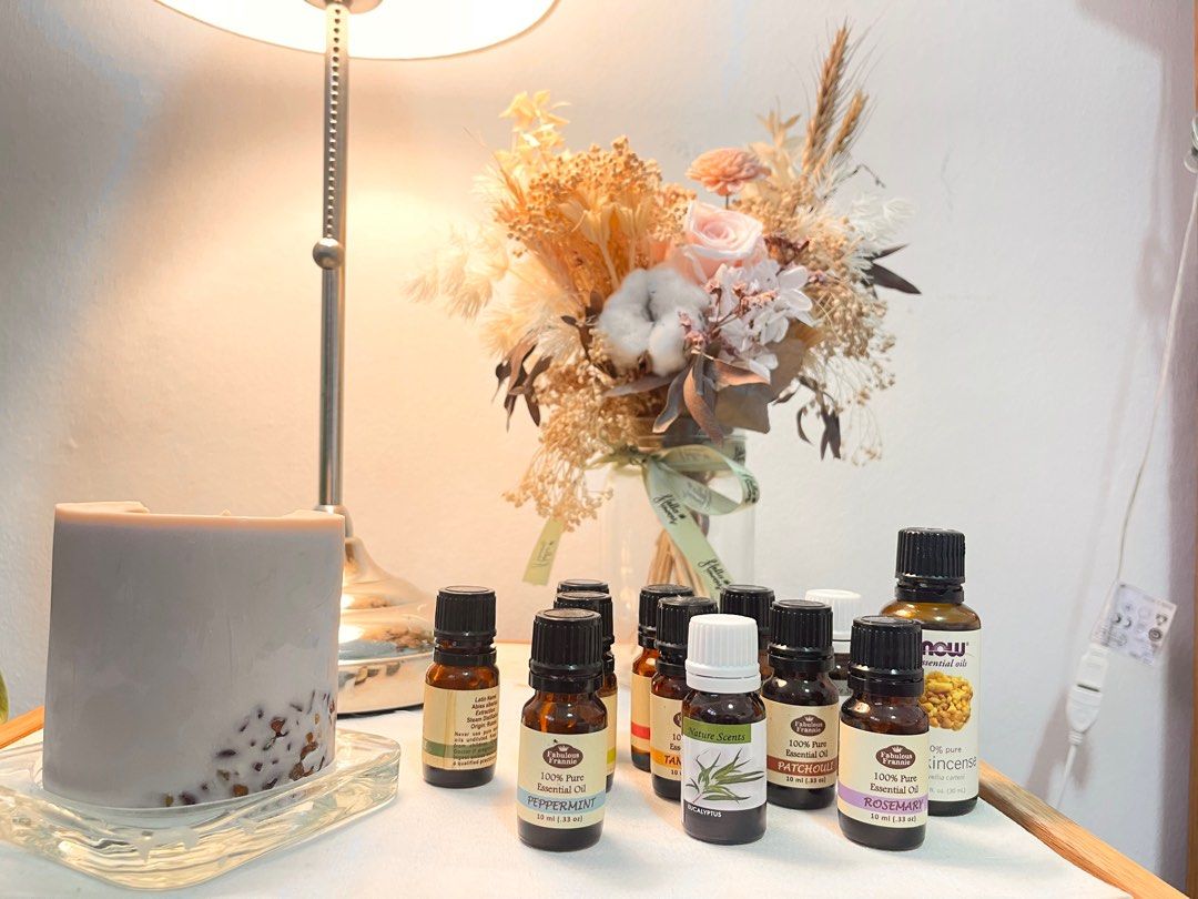 MUJI LARGE AROMA DIFFUSER + Essential oils set , Furniture & Home ...