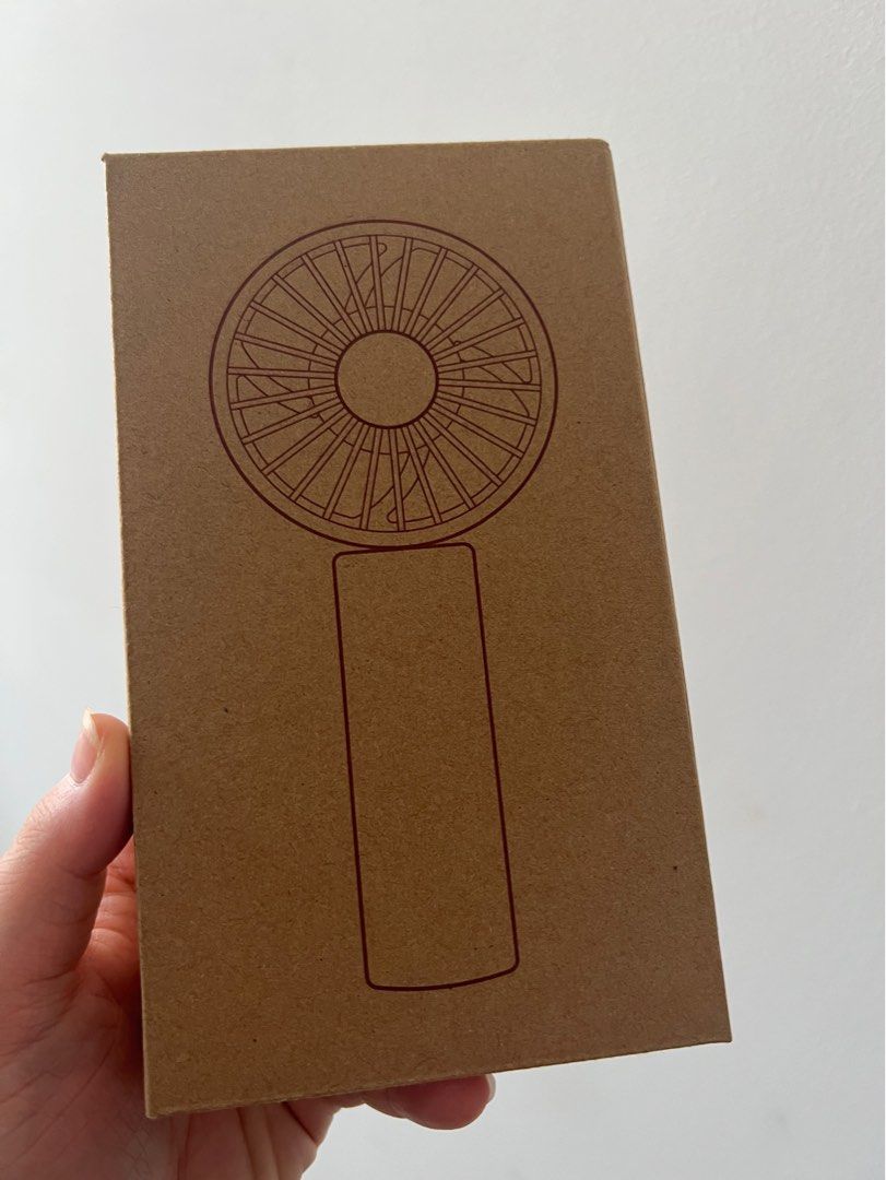 MUJI USB rechargeable compact handheld fan, Furniture & Home Living ...