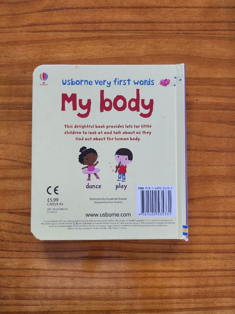 My Body - Usborne Very First Words, Hobbies & Toys, Books & Magazines ...