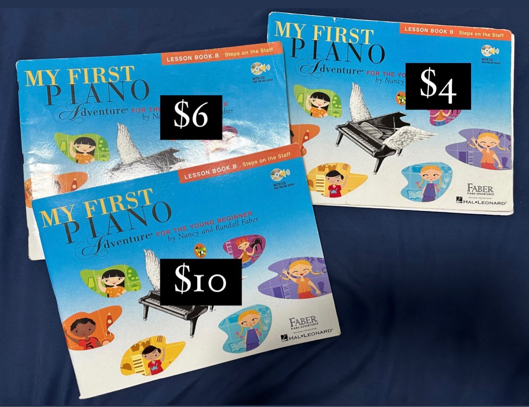 Piano Book - My First Piano Adventure Lesson Book B, Hobbies & Toys ...