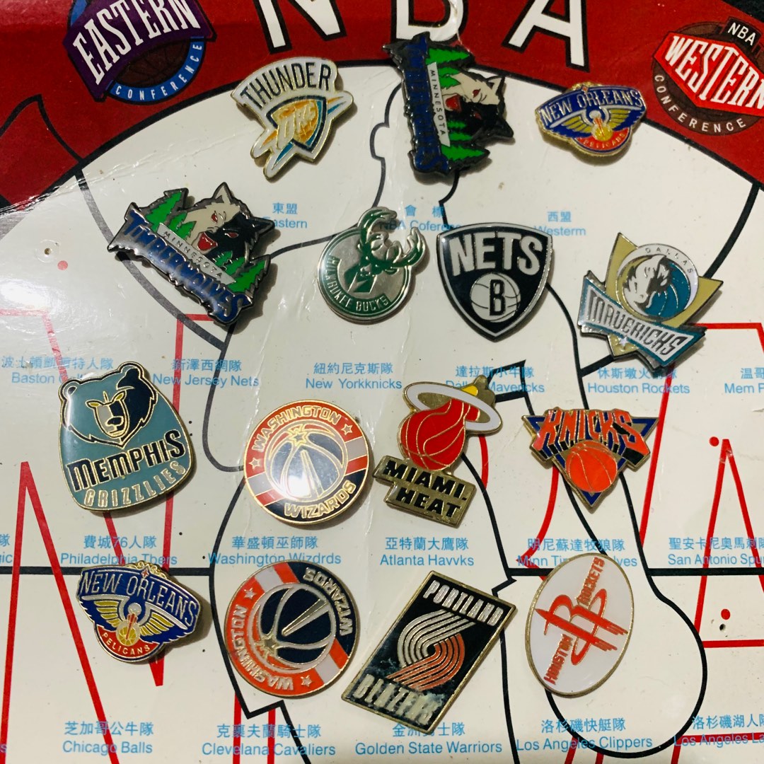 NBA METAL PINS / Brooch, Hobbies & Toys, Memorabilia & Collectibles ...