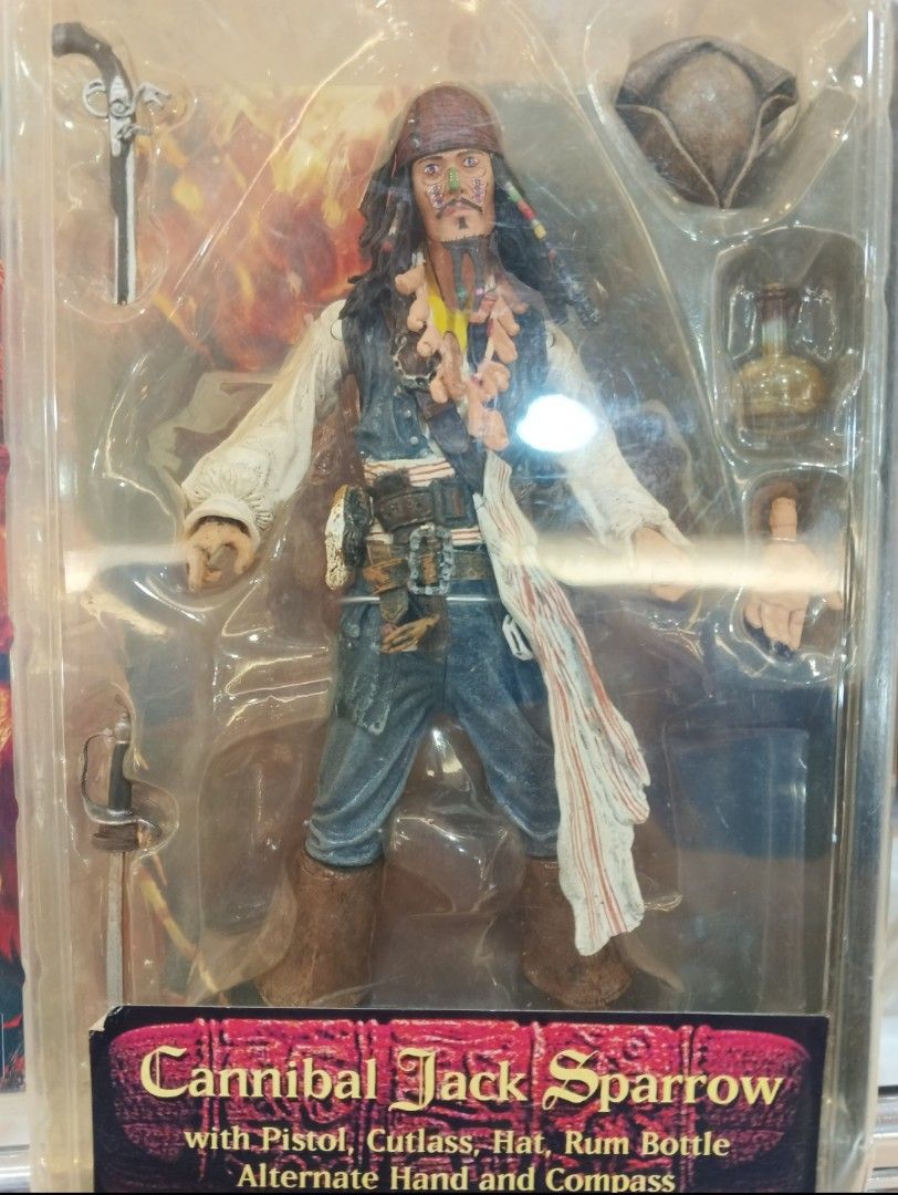 NECA Pirates Of The Caribbean Captain Jack Sparrow Series 1 Figure ...