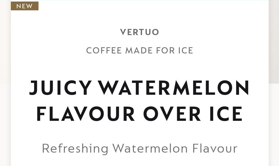 Nespresso Vertuo Capsule Watermelon Over Ice, TV & Home Appliances ...