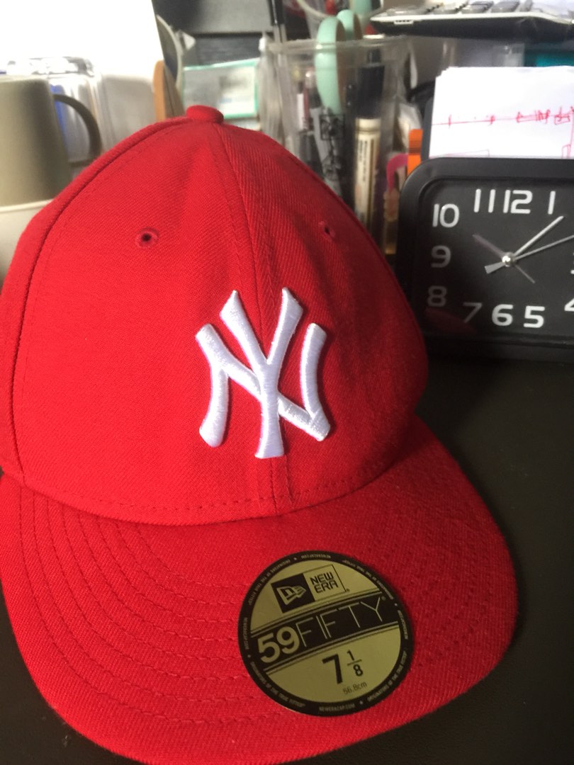 New Era NY Cap 7 1/8, Men's Fashion, Activewear on Carousell