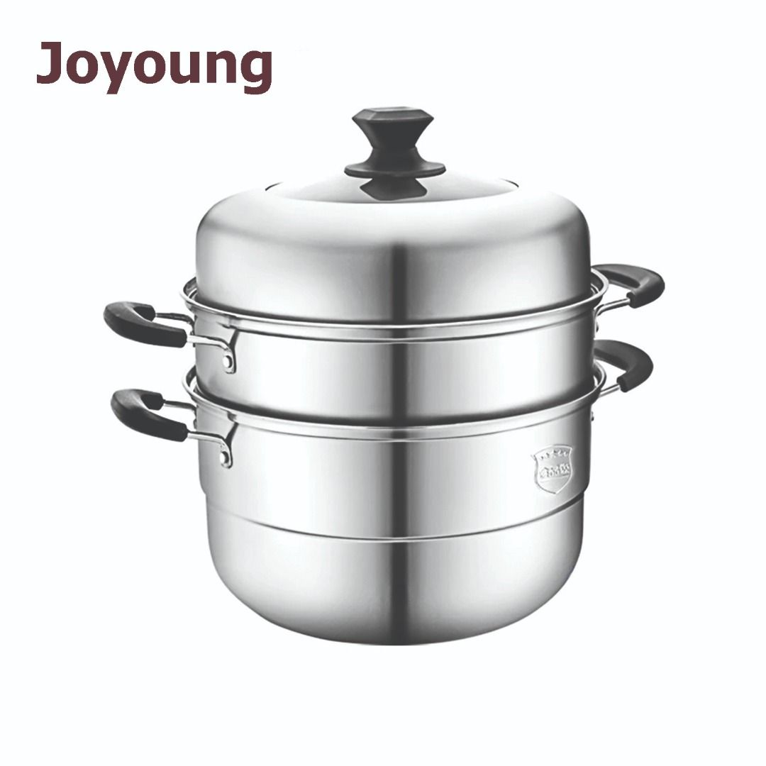 New Joyoung 3 Tier Multi-Purpose Stainless Steel Steamer Pot Soup Pot ...